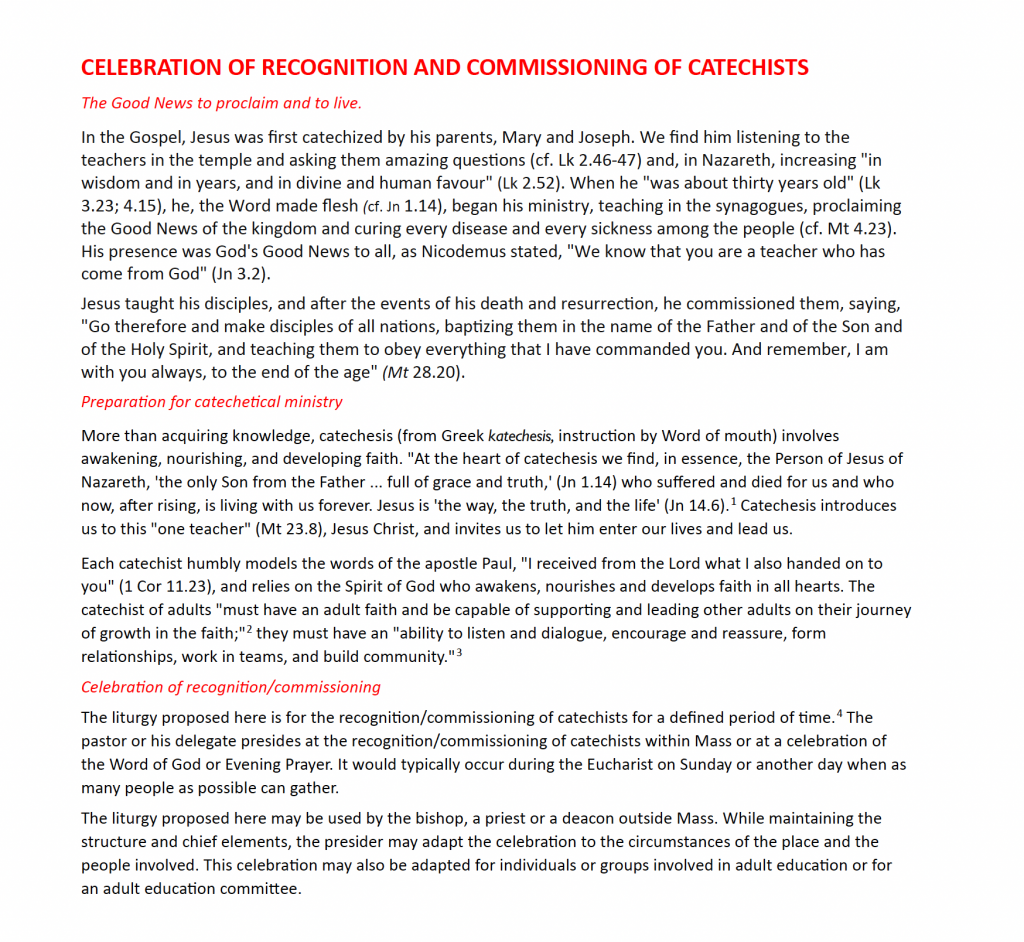 Liturgical Documents - Diocese of Hamilton