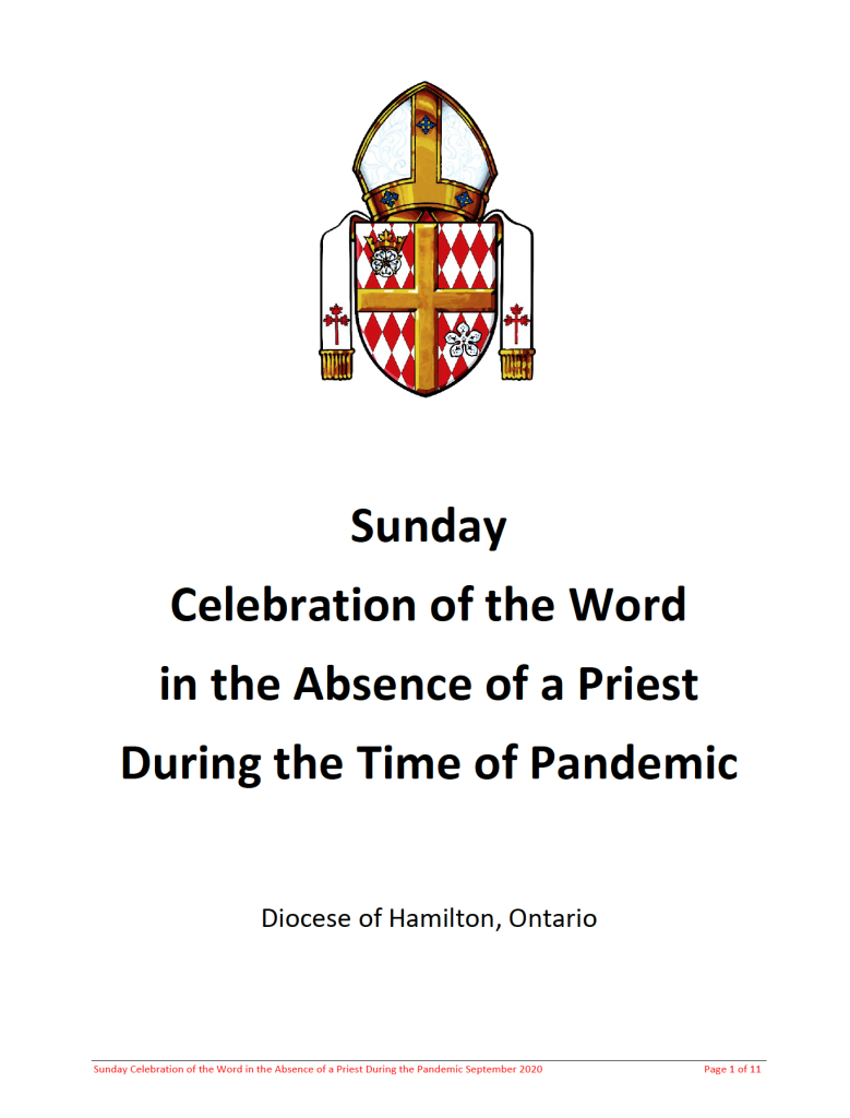 Liturgical Documents - Diocese of Hamilton