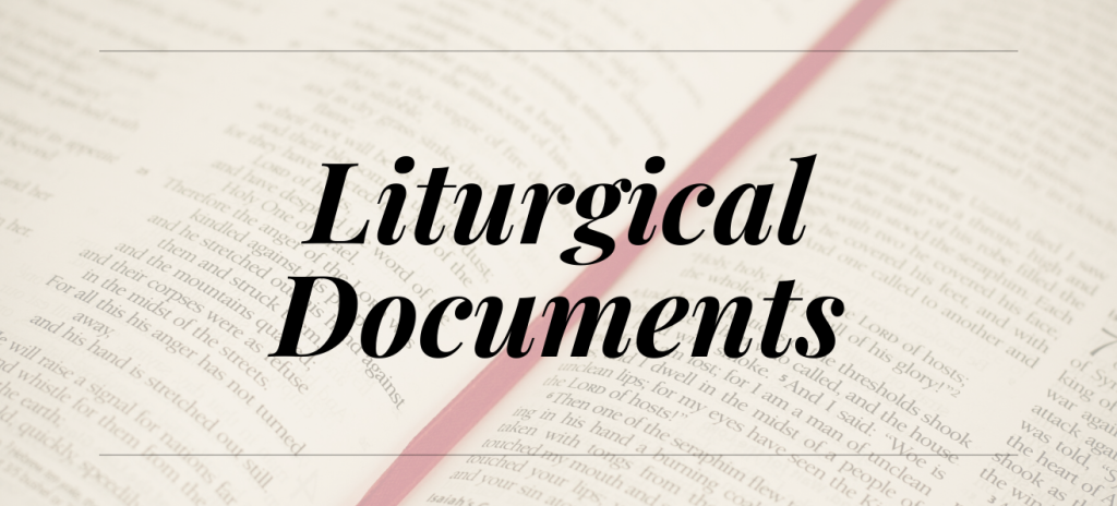 Liturgical Documents - Diocese of Hamilton