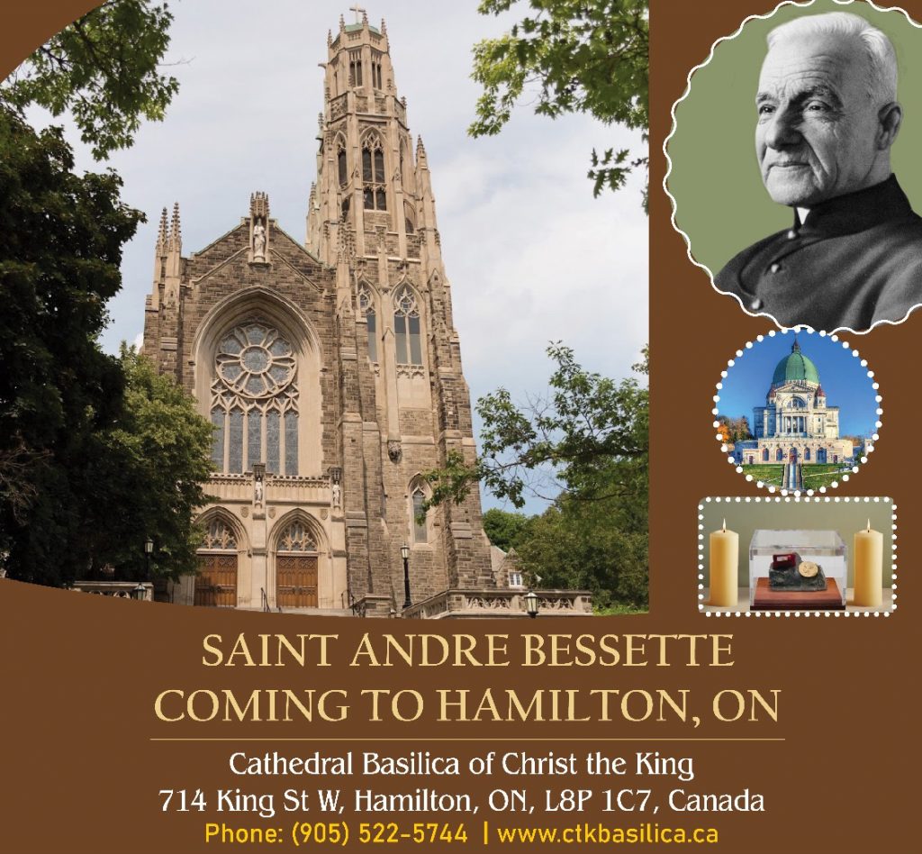 Saint Brother André in the Diocese of Hamilton