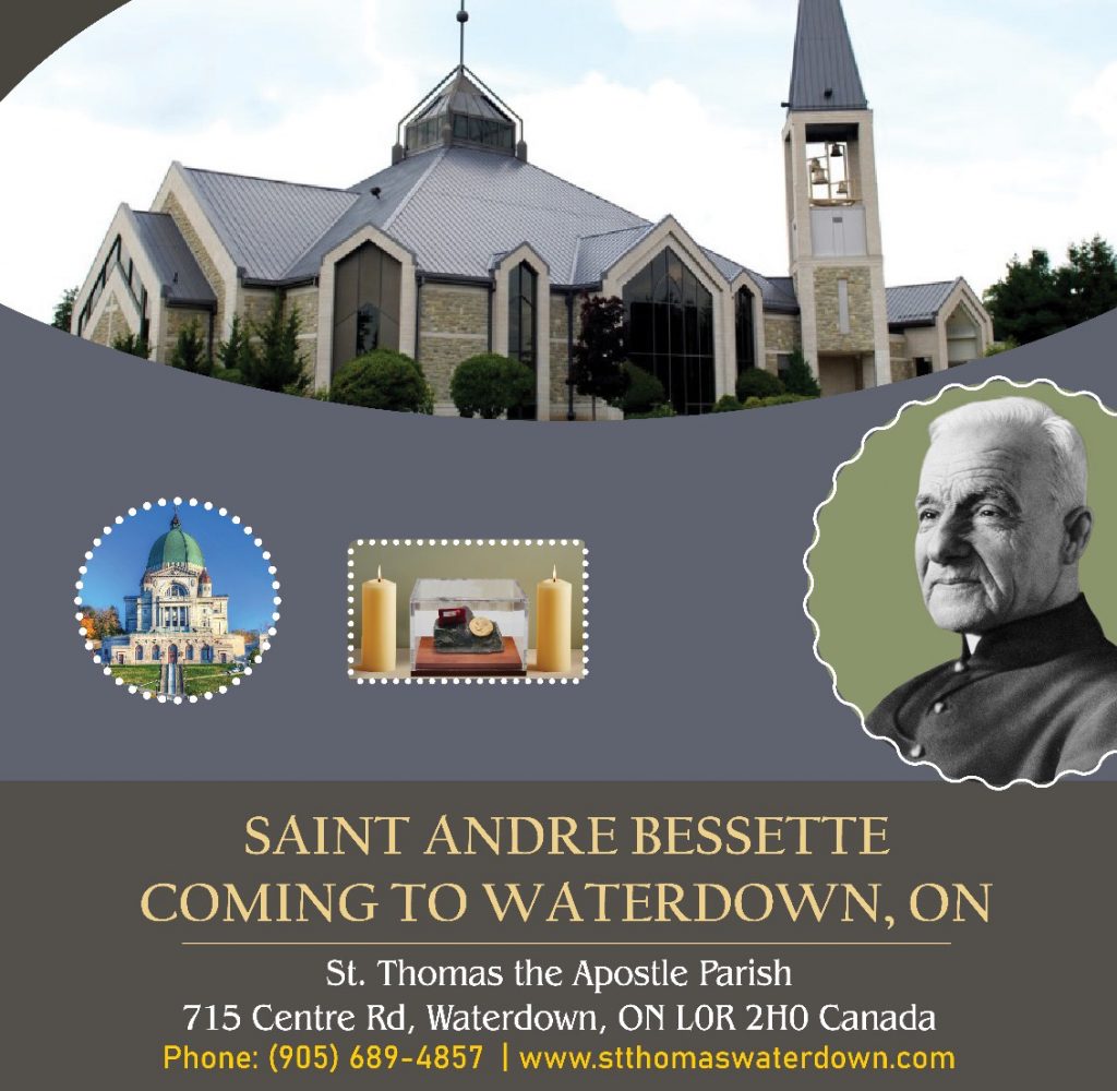 Saint Brother André in the Diocese of Hamilton