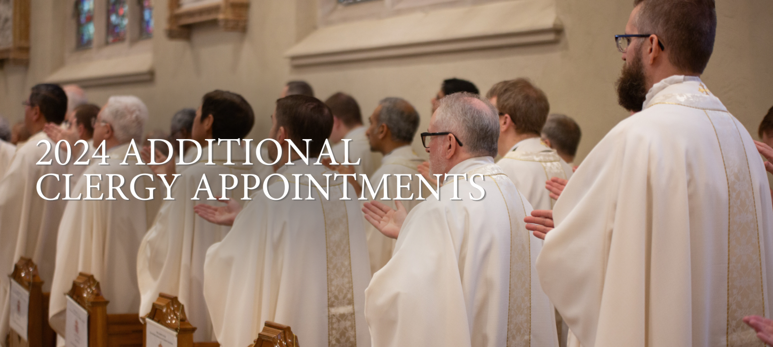 2024 Additional Clergy Pastoral Appointments